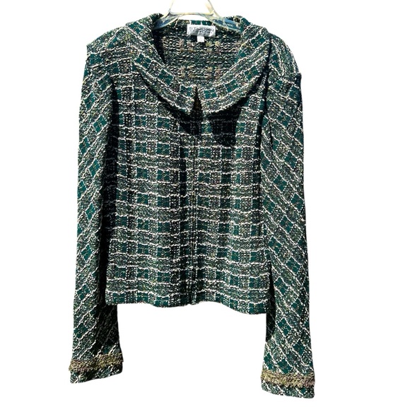 St. John Collection | Jackets & Coats | St John Collection Green Tweed ...
